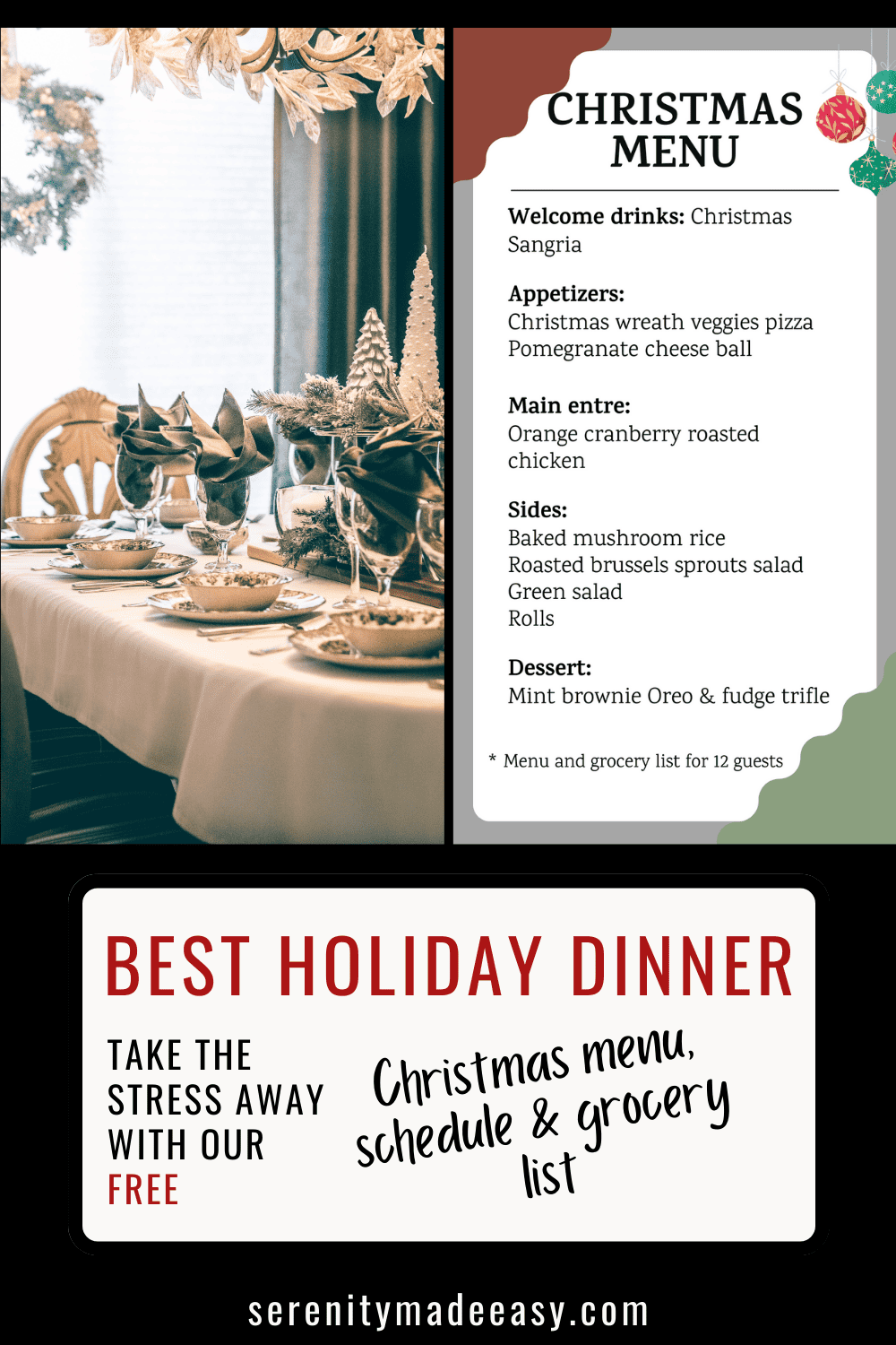 Easy holiday chicken menu to treat your family this year - Serenity ...